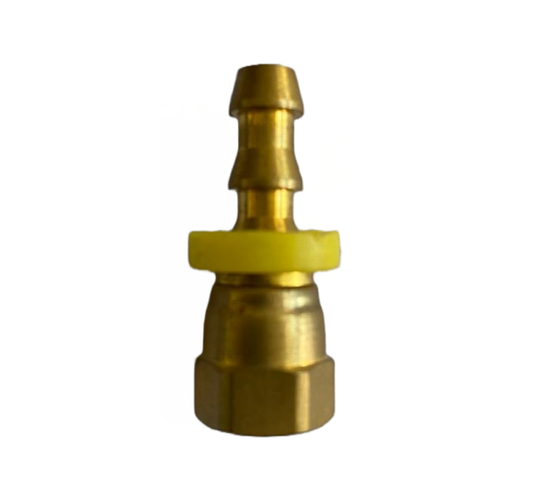 CONECTOR PUSH LOCK 1/4 H/F 45º X 1/4 MANG. | Refriabreu