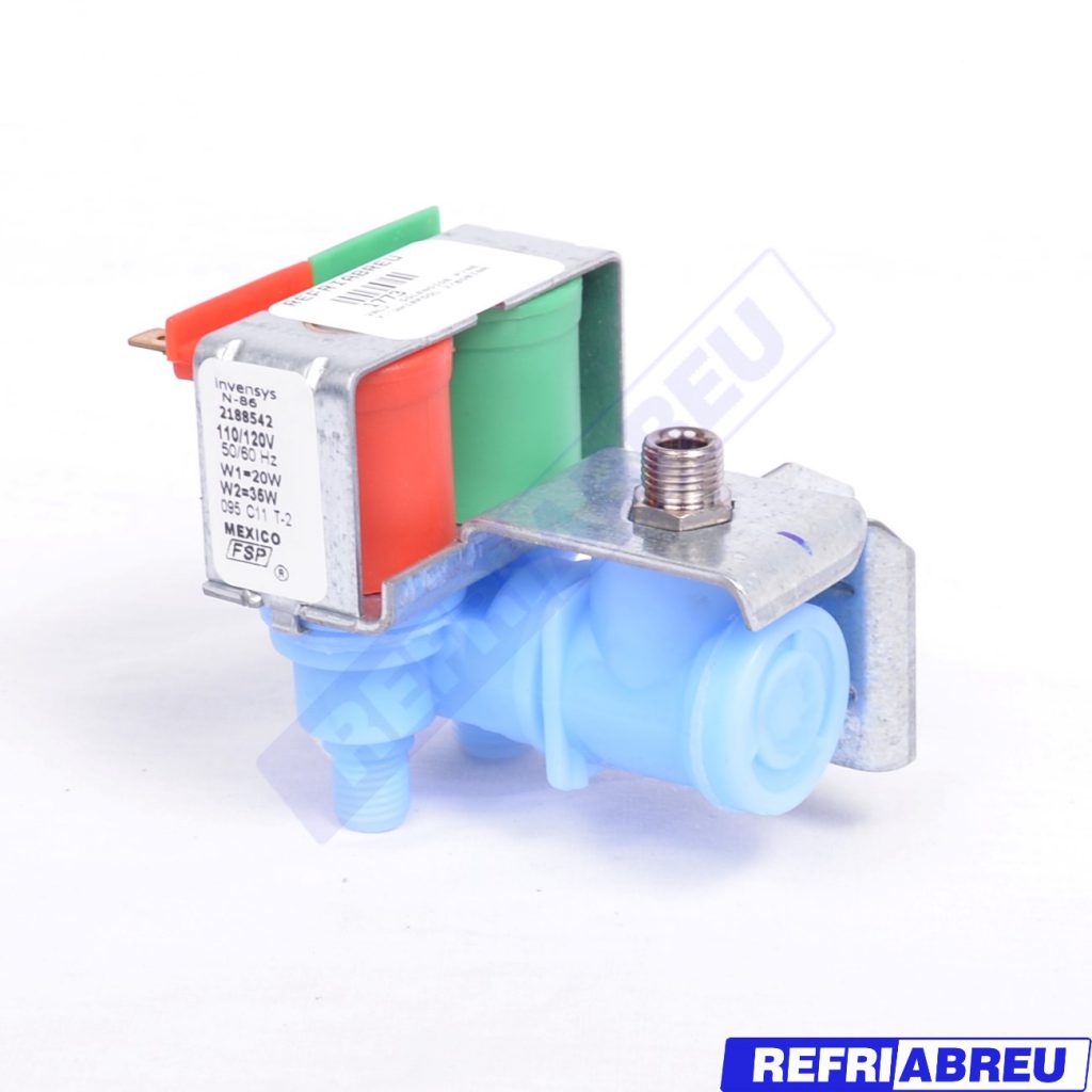 VALVULA SOLENOIDE NEVERA WHIRLPOOL 2 BOBINAS | Refriabreu