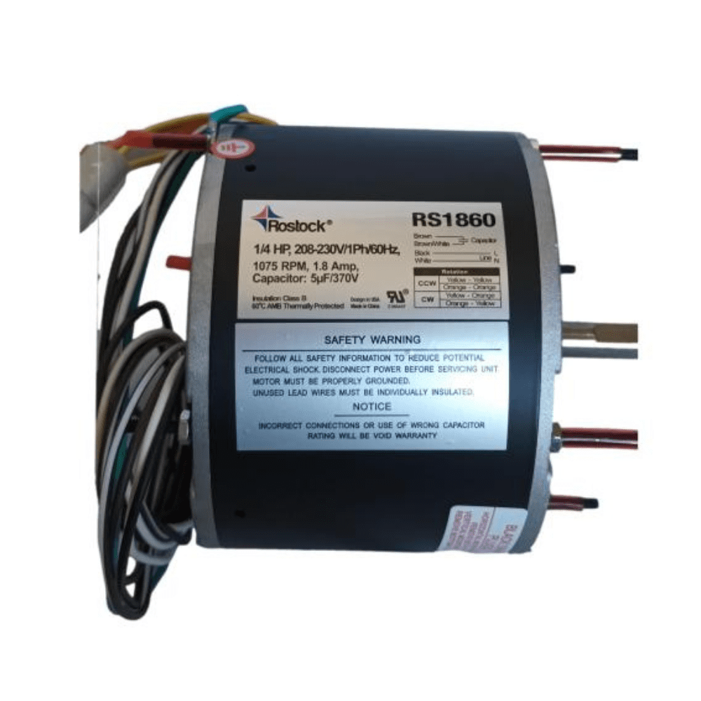 MOTOR ABANICO CONDENSADOR 1 EJE 1/4 HP 220 VOLTIOS | Refriabreu