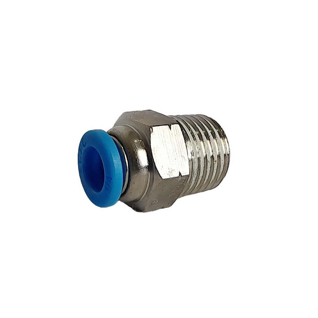 CONECTOR NIQUELADO 1/4 MACHO NPT X 1/4 ACOPLE RAPIDO | Refriabreu