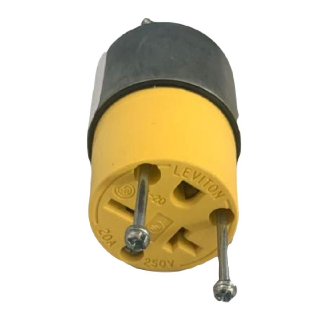 ENCHUFE HEMBRA 220 VOLTIOS 20 AMPERES AMARILLO LEVINTON | Refriabreu
