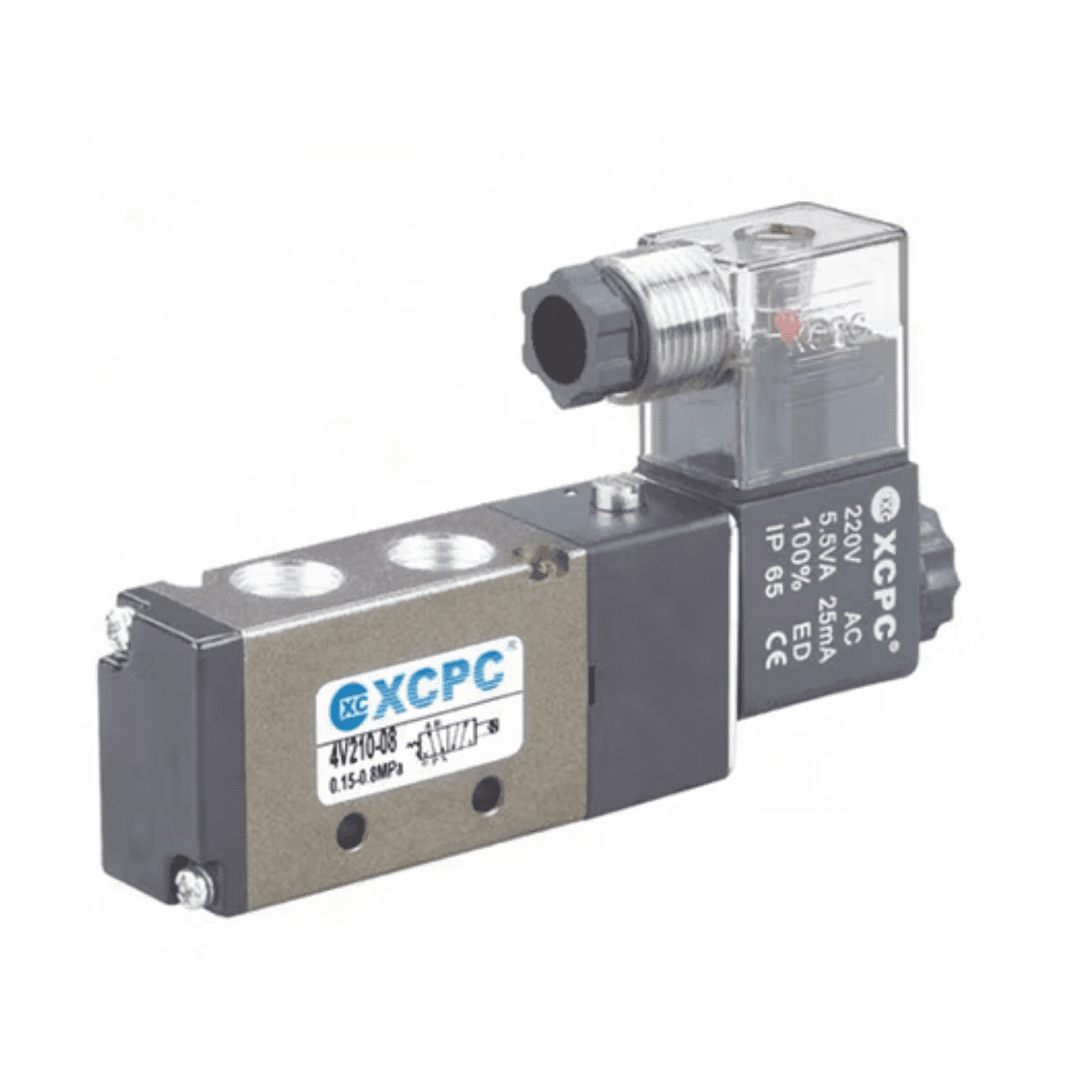 ELECTROVALVULA NEUMATICA 5/2 1/4 H/NPT AC 220V. | Refriabreu